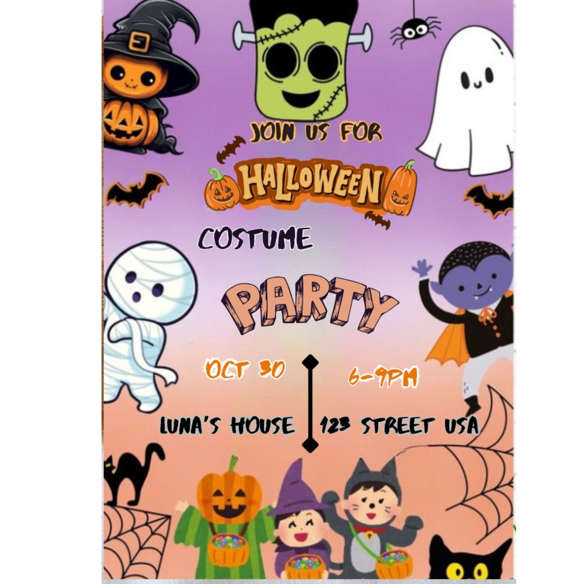 Baptism Invitation Template | Editable Pink & Purple Floral Christening ...